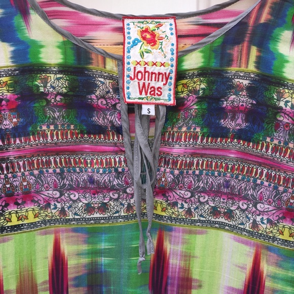 Johnny Was | Tops | Johnny Was Silk Caftan | Poshmark